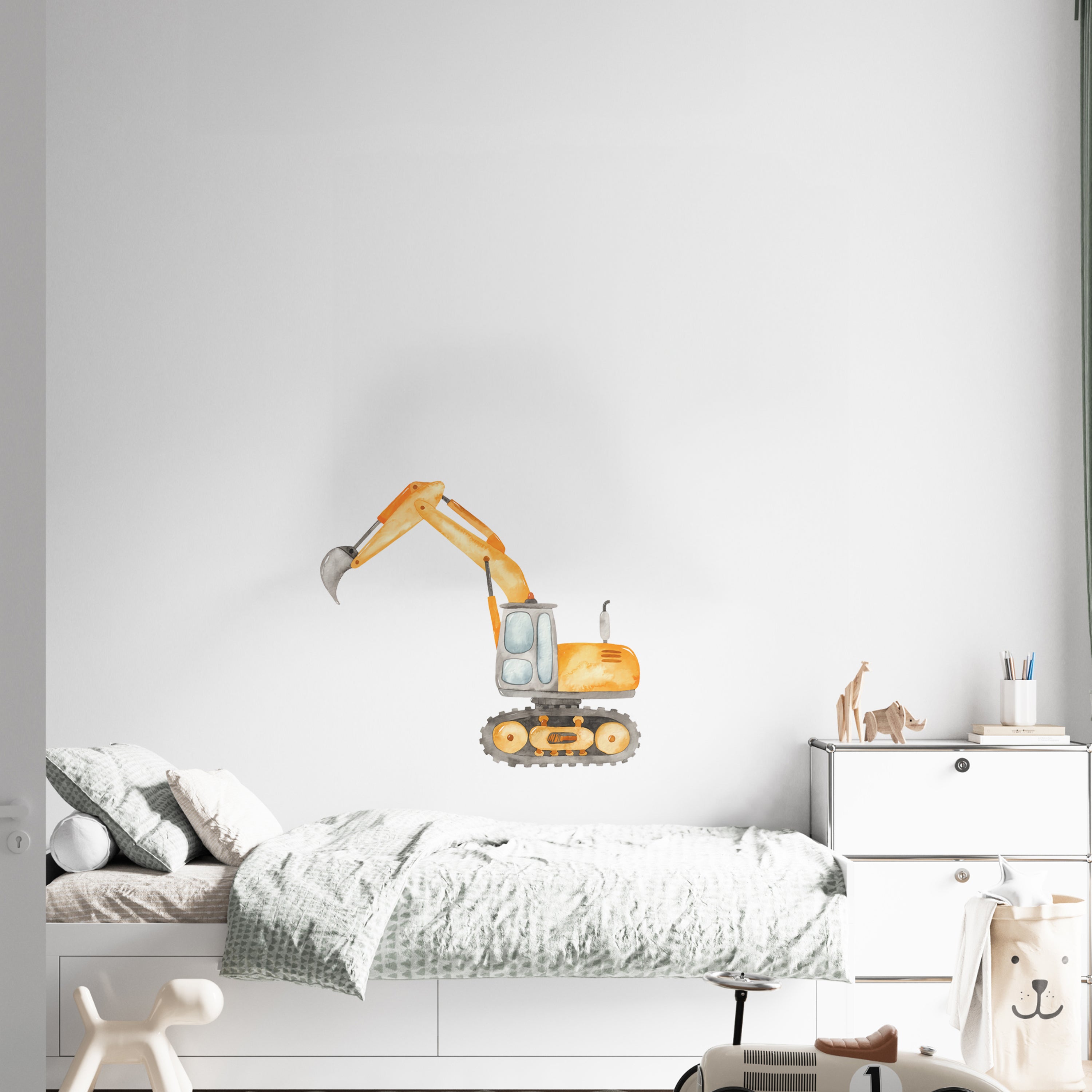 Transport & Construction Wall Decals + Personalised Maps | Tiny Haven